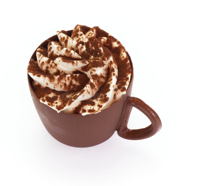 Chocolate coffee cup stock photo. Image of coffee, sweet - 7699722