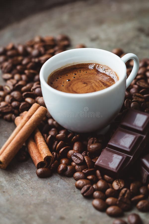Chocolate Coffee stock photo. Image of bitter, black - 49249632