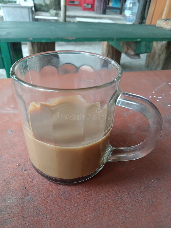 Chocolate Coffee in Subburb, Warm in Cold Weather Stock Image - Image ...