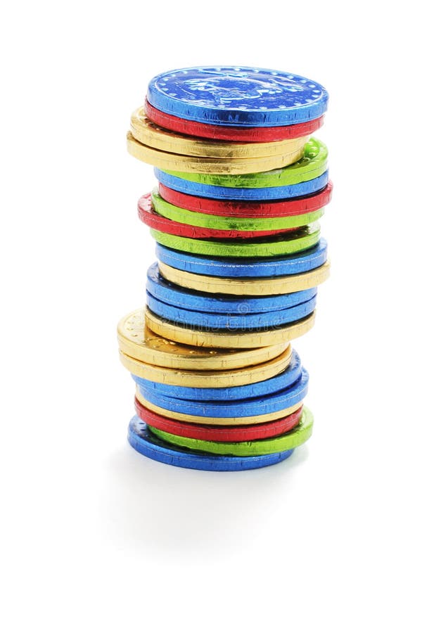 Chocolate Coins stock image. Image of food, dessert, money - 4662729