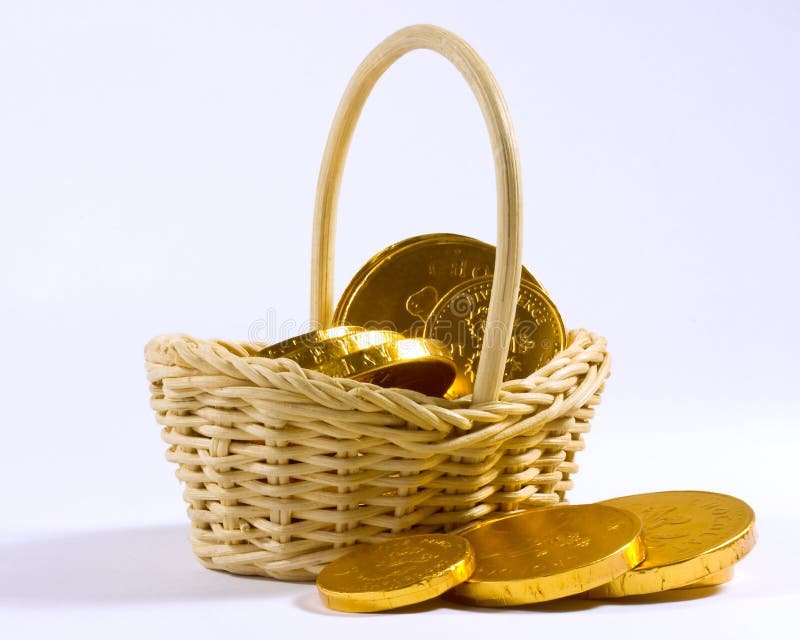 Chocolate Coins stock photo. Image of gift, festive, shiny - 22090746