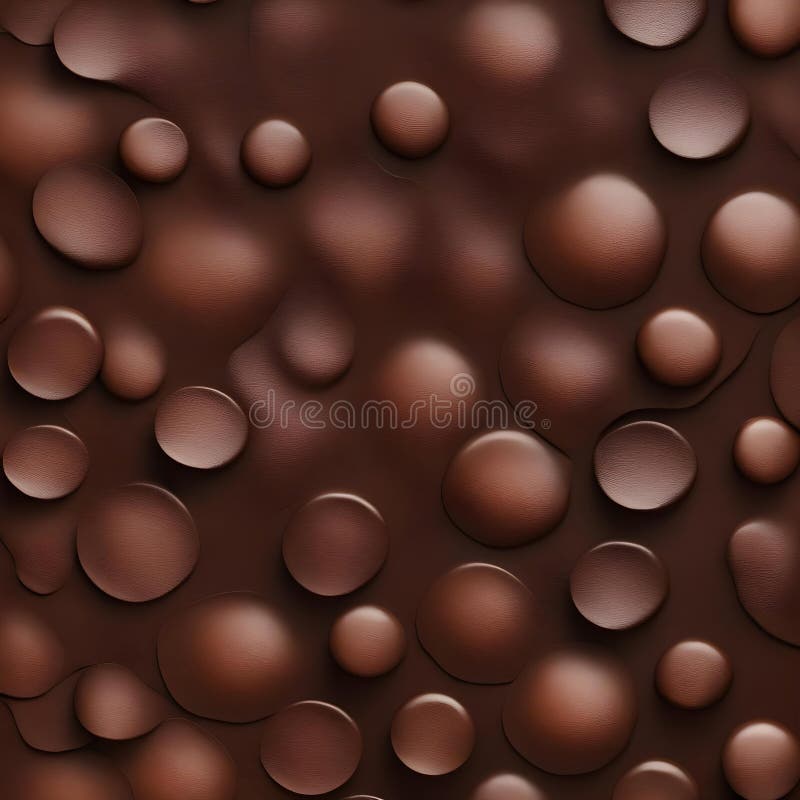 Chocolate-colored Bulges and Chips, Digitally Created Stock ...