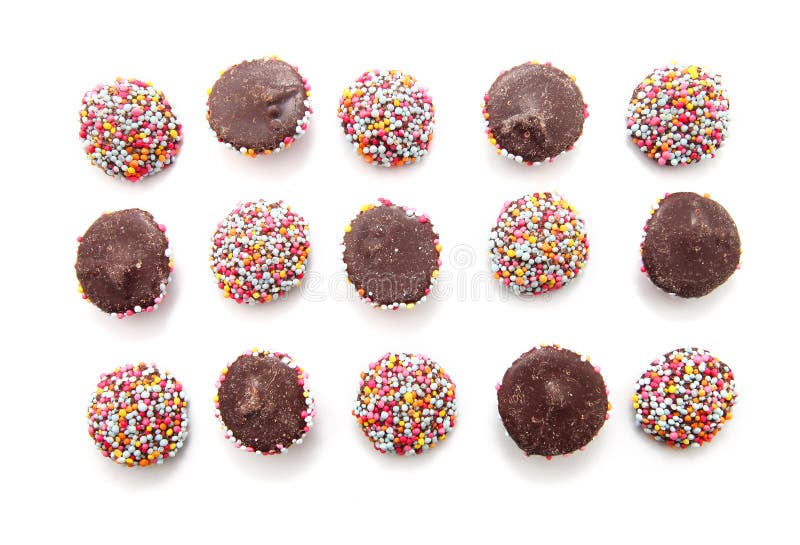 Chocolate with Colorful Sprinkles Stock Image - Image of candy, closeup ...