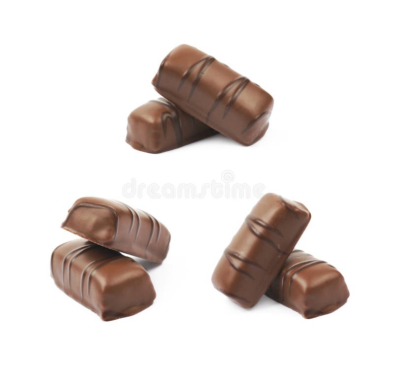 Chocolate Confection Candy Isolated Stock Photo - Image of nutty ...