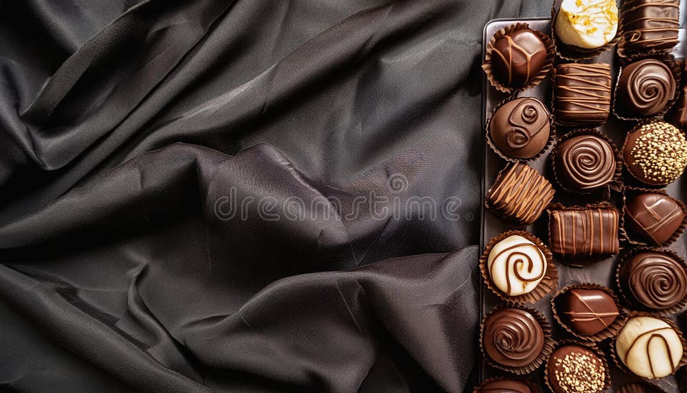 Chocolate Confections- Array of Luxurious Chocolate Confections Stock ...