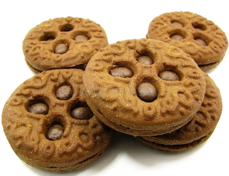 Chocolate cookies stock image. Image of cookie, closeup - 5193245
