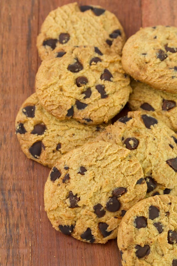 Chocolate cookies on table stock photo. Image of bake - 30172246