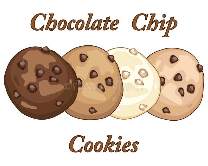 Chocolate cookies stock vector. Illustration of sugar - 83878201