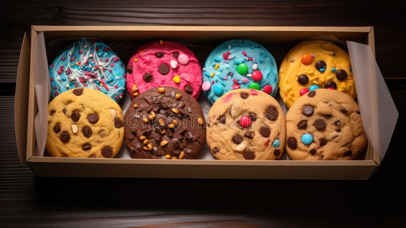 Chocolate cookies package stock illustration. Illustration of package ...