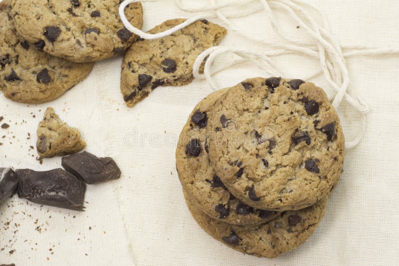 Chocolate Cookies stock photo. Image of breakfast, brown - 33608726