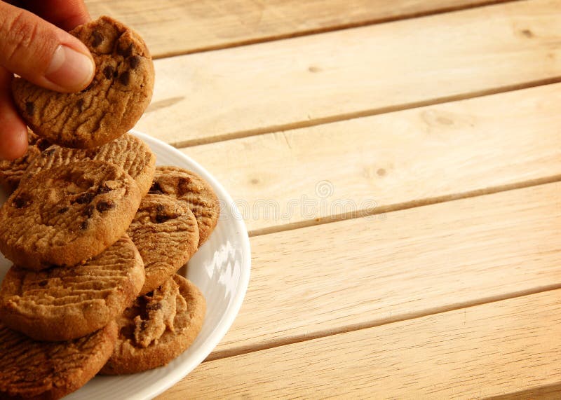 Chocolate Cookies stock image. Image of closeup, cake - 63434849