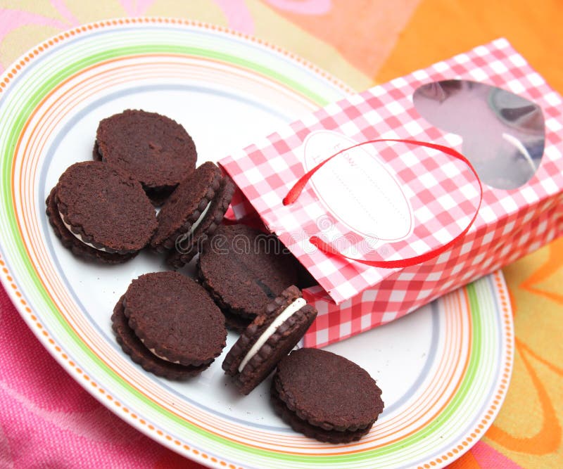Chocolate Cookies stock photo. Image of food, biscuit - 62389538