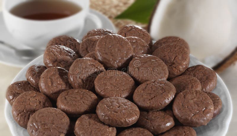 Chocolate cookies stock photo. Image of round, making - 41466864