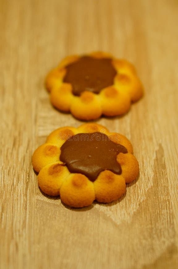 Chocolate cookies stock image. Image of chocolate, topping - 49382353