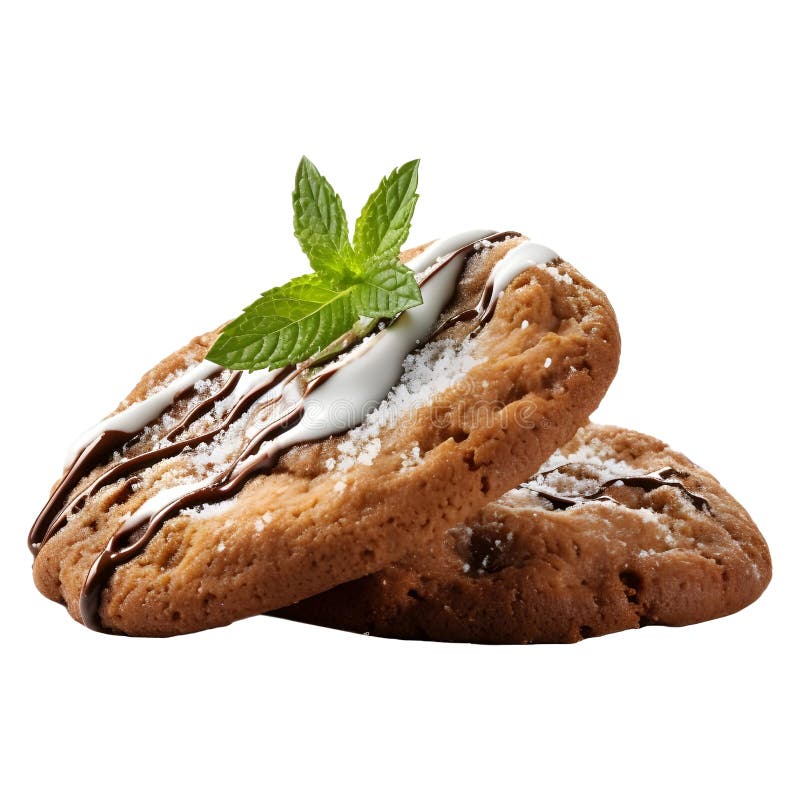 Chocolate Cookies on Transparent Background - Ai Generated Stock ...