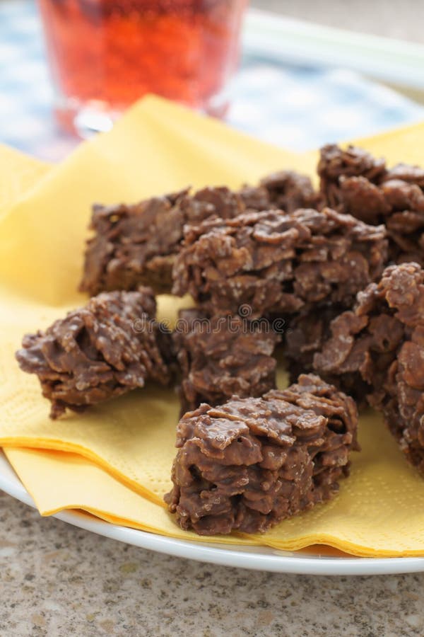 Chocolate Cornflake Cakes stock photo. Image of crispy - 47900500