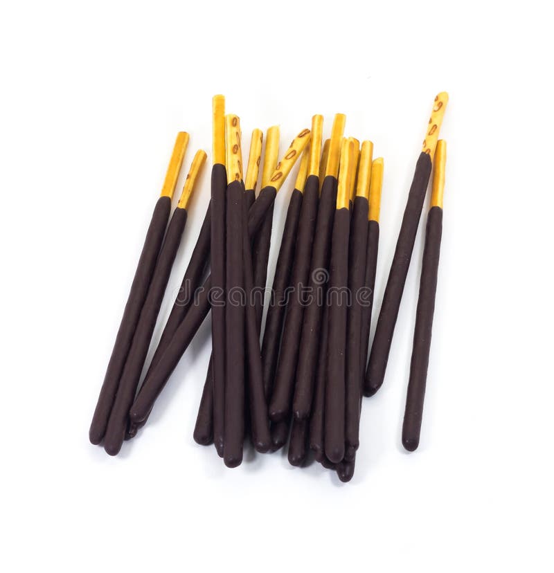 Chocolate Covered Biscuit Stick Stock Photo - Image of decadent, coated ...