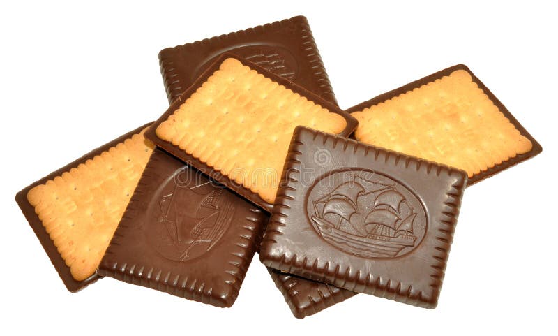 Chocolate Covered Biscuits stock image. Image of dark - 44656913