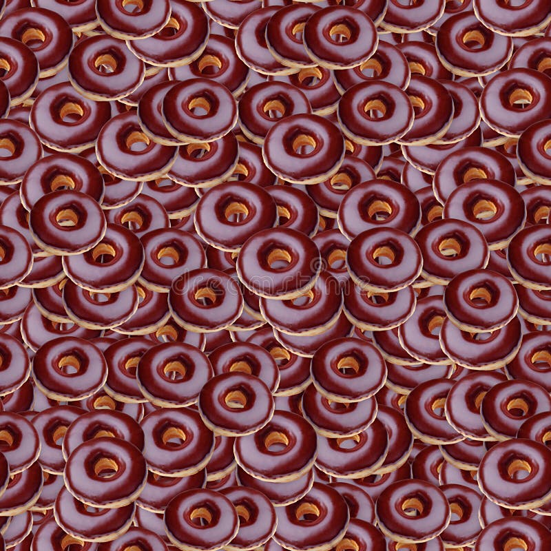 Chocolate Covered Doughnuts Seamless Texture Tile Stock Photo - Image ...