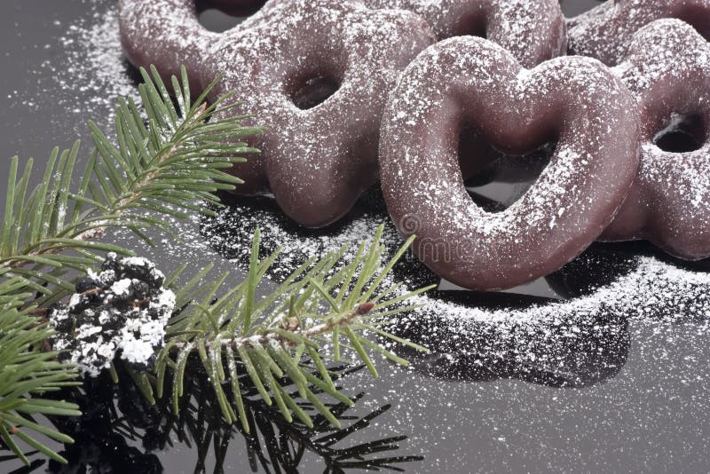 Chocolate Covered Gingerbread Stock Photo - Image of decorated, festive ...