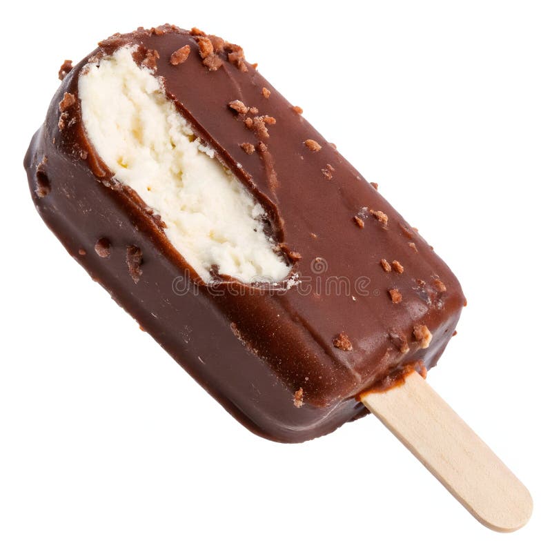 Chocolate Covered Ice Cream on a Stick Stock Illustration ...