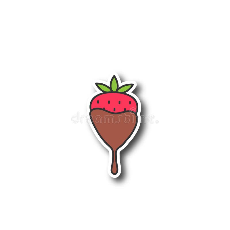 Chocolate Covered Strawberry Patch Stock Vector - Illustration of ...