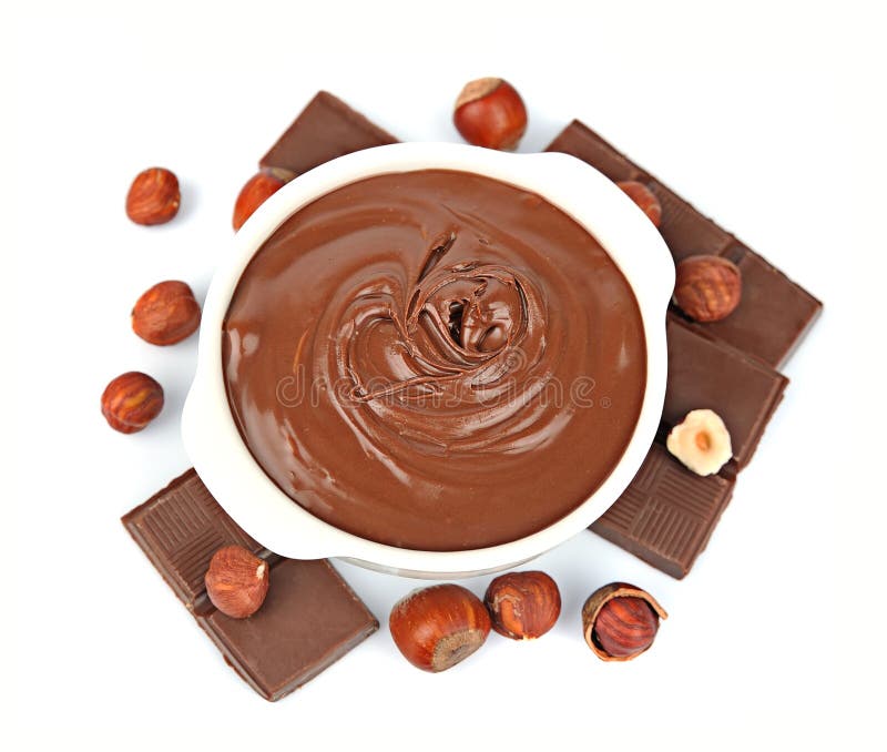 Chocolate cream stock image. Image of nuts, pouring, dark - 29522059