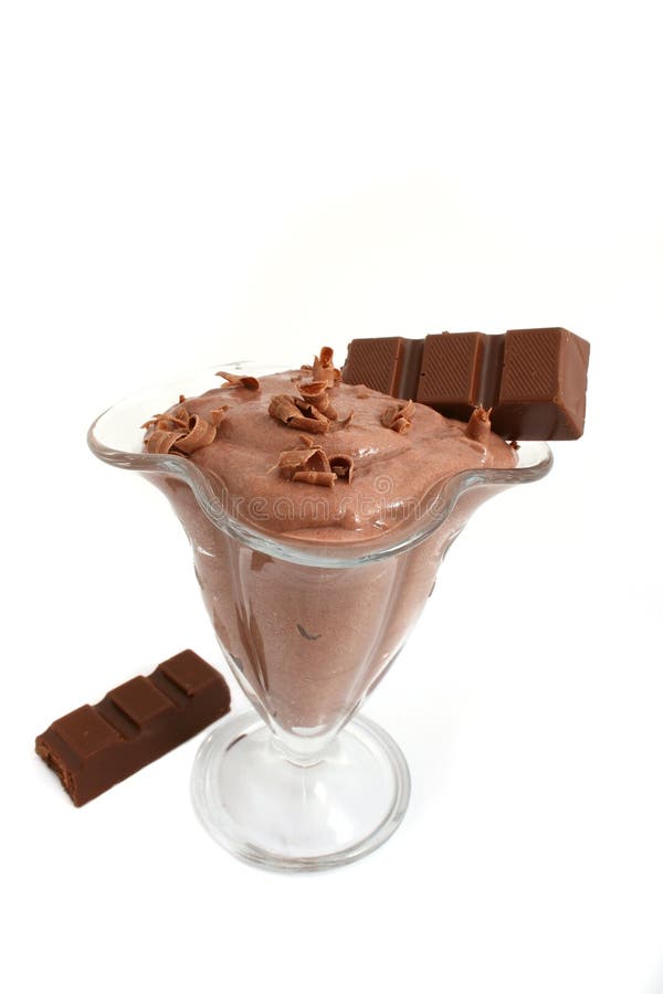 Chocolate cream stock photo. Image of glass, cream, dish - 7560926