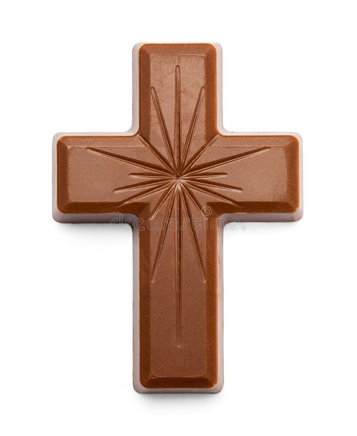 Chocolate Cross Top View stock photo. Image of food - 268050426