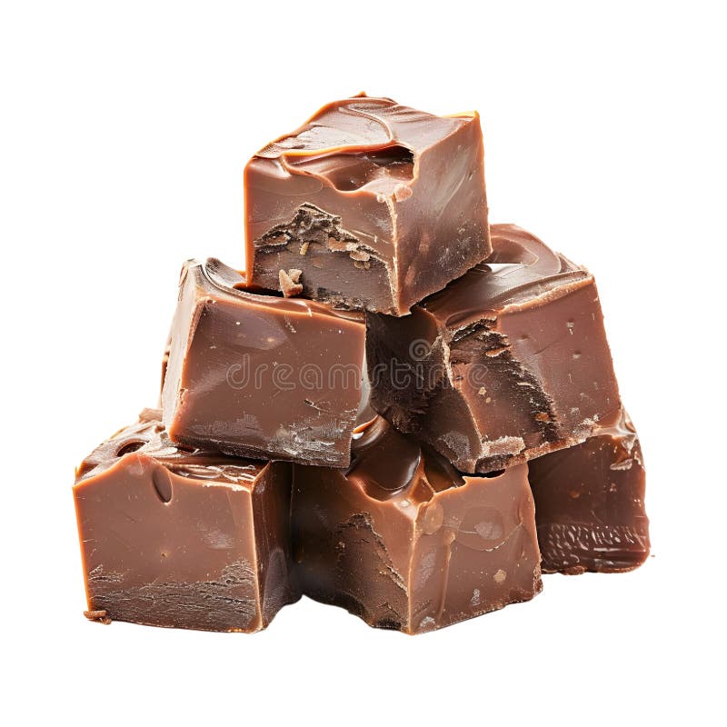 Chocolate Cubes Pile on Transparent Background - Ai Generated Stock ...