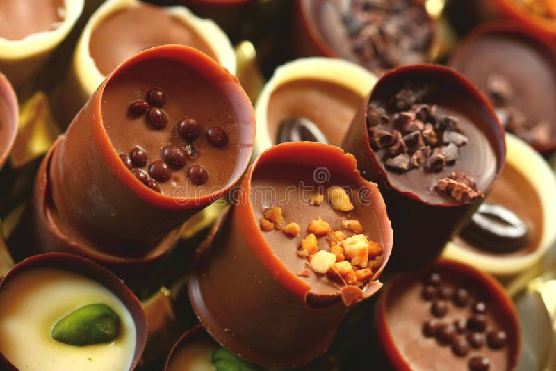 Chocolate cups stock photo. Image of aroma, chocolte, sweets - 3793526