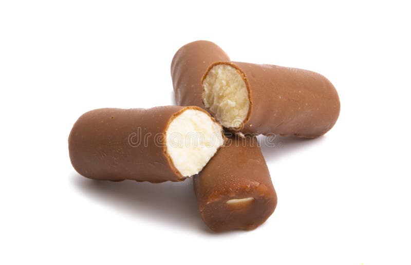 Chocolate curd isolated stock image. Image of glazed - 195511303