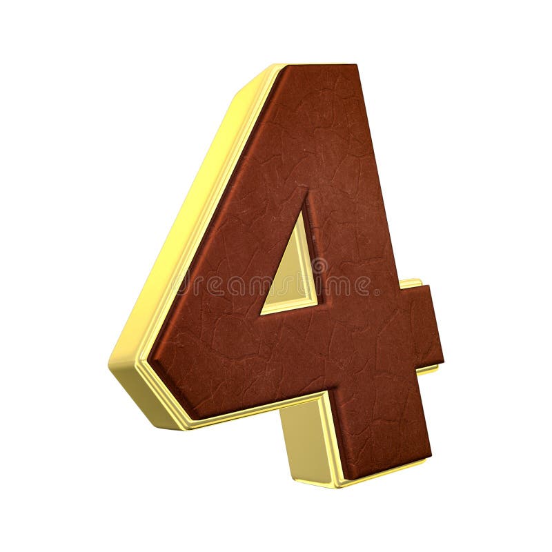 Chocolate 4 3D Render with White Background Design Stock Illustration ...