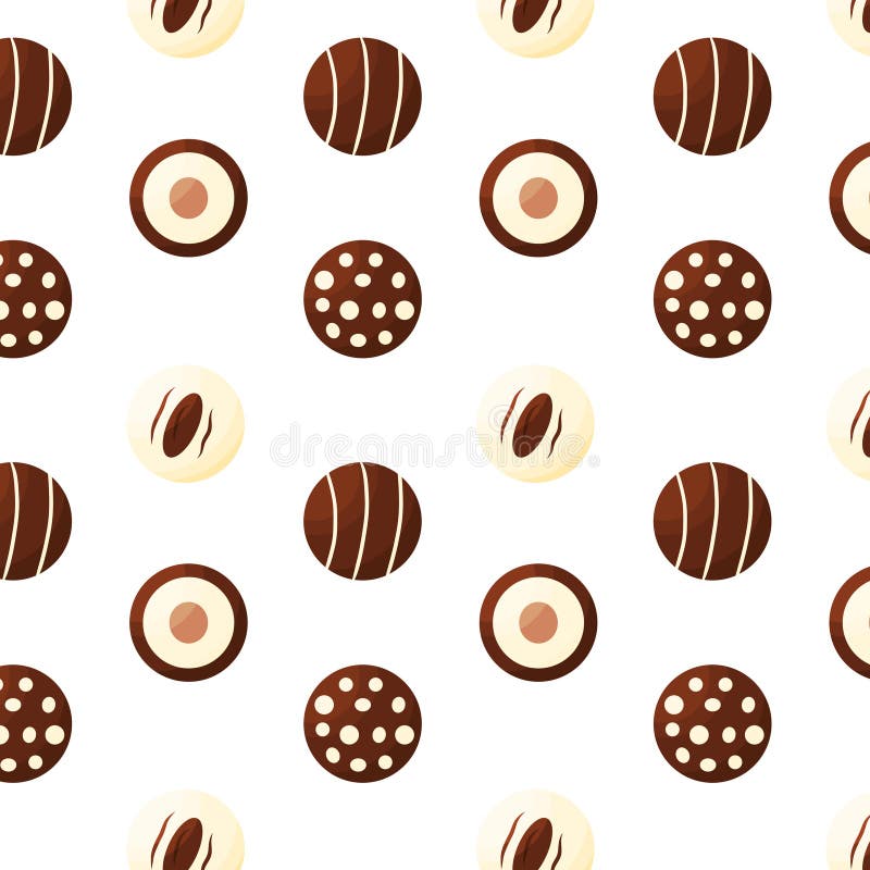Chocolate Day Candy Holiday Gift Sweetness Pattern Stock Vector ...