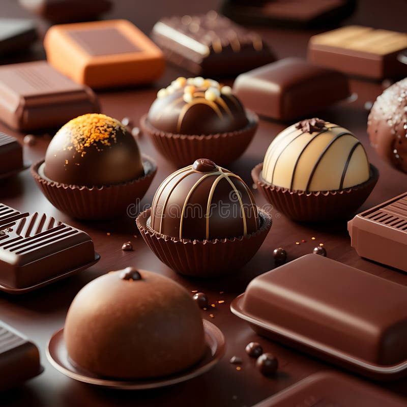 Chocolate Day Dessert and Delicious Sweet Stock Illustration ...