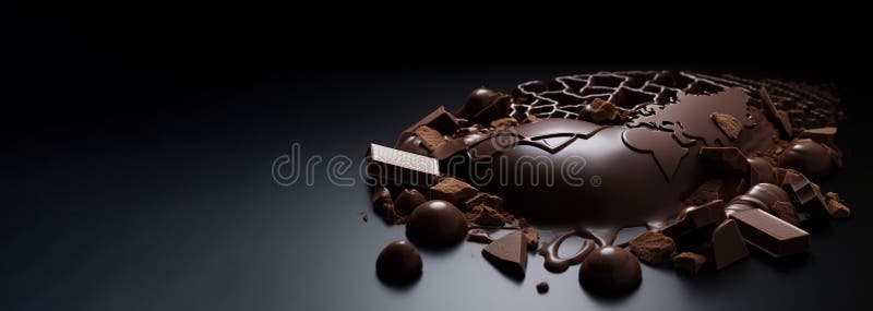 Chocolate Day, a Set of Different Sweets and Chocolate Chips. Wallpaper ...