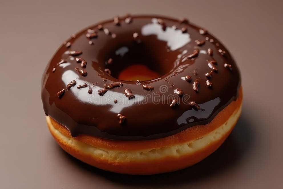 Chocolate Delight Donut stock illustration. Illustration of delight ...