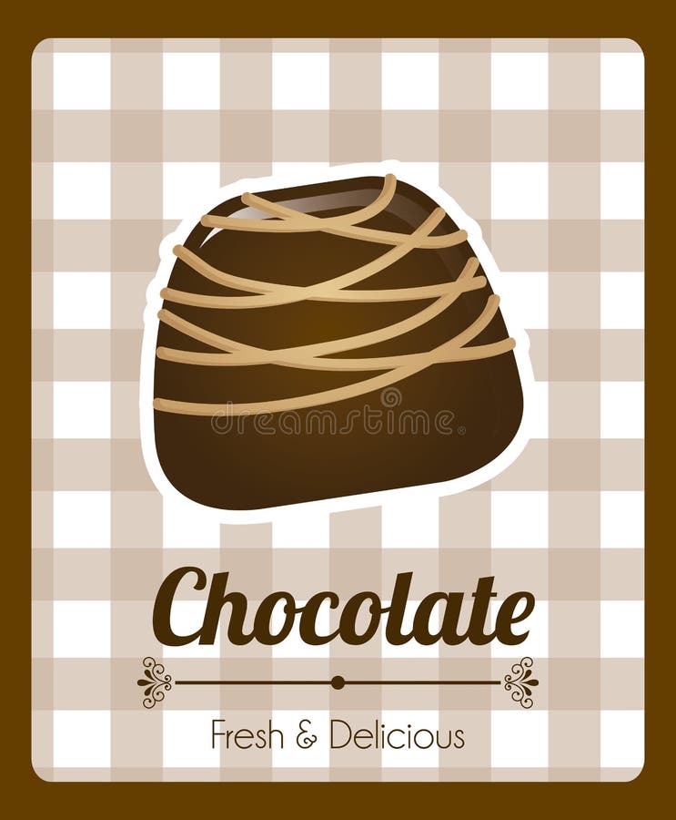 Chocolate design stock vector. Illustration of food, tasty - 45999896
