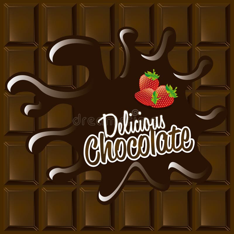 Chocolate design stock vector. Illustration of dessert - 41448246