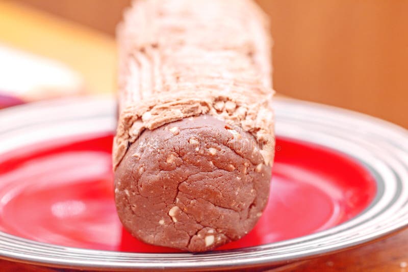 Chocolate dessert log stock photo. Image of sugar, culture - 51397700