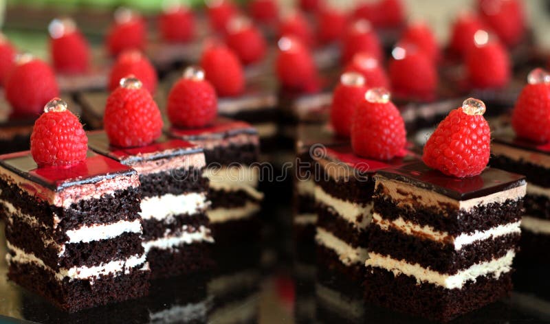 Red Devil Cake stock photo. Image of cream, pastry, sugar - 81814240