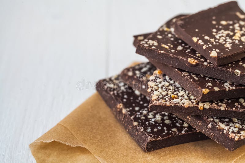 Chocolate with Different Additives Stock Photo - Image of candy, brown ...