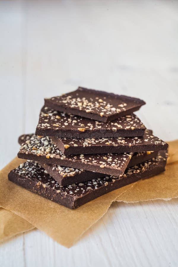 Chocolate with Different Additives Stock Photo - Image of isolated ...