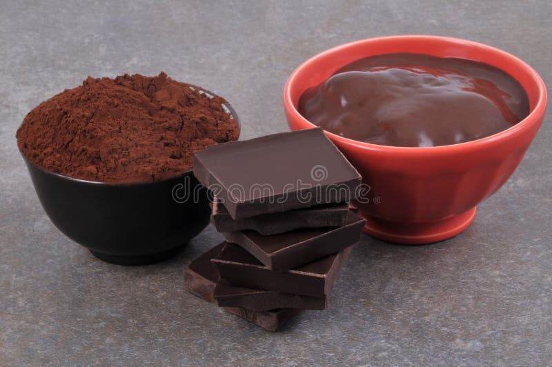 Chocolate in Different Forms Stock Photo - Image of powder, forms ...