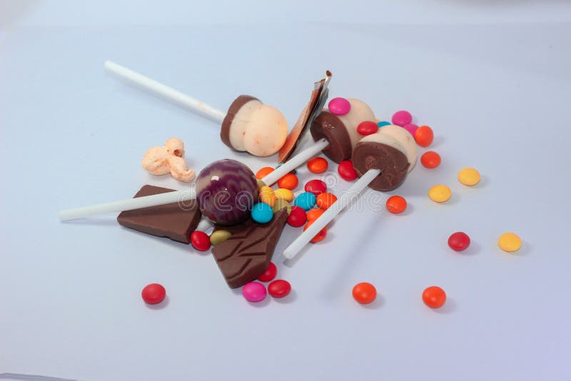 Chocolate of Different Types and Different Colors Stock Image - Image ...