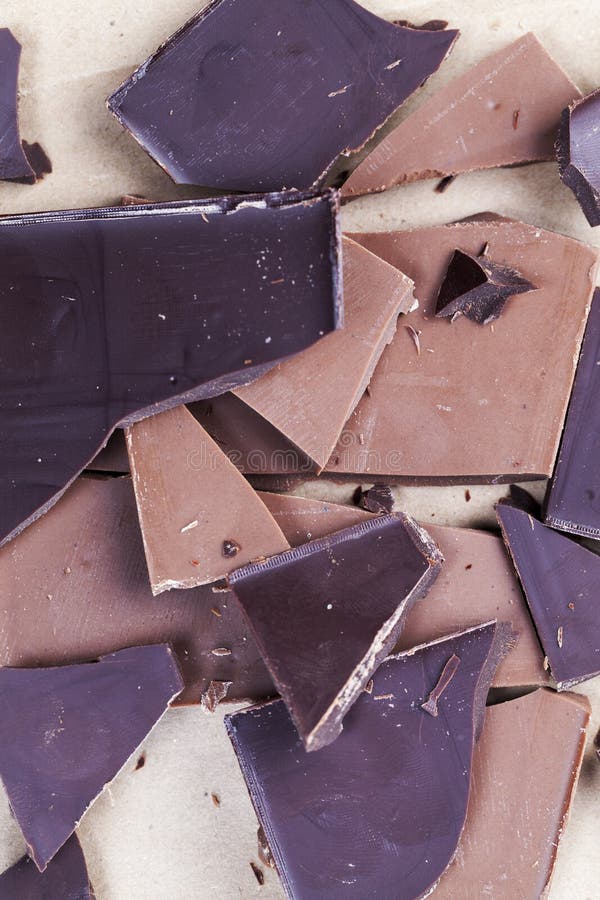 Chocolate of Different Types Stock Image - Image of dessert, dark ...