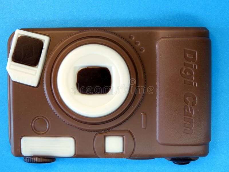 Chocolate digital camera stock photo. Image of blue, detail - 22583008