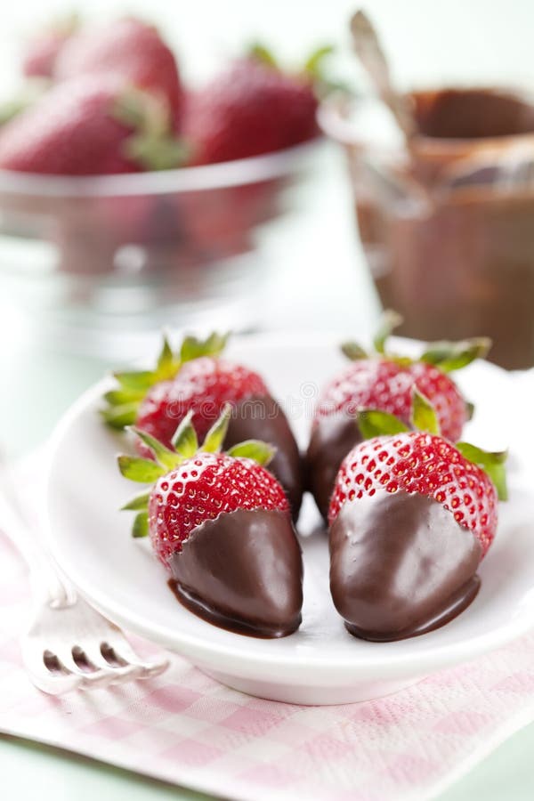 Chocolate Dipped Strawberries Stock Photo - Image of horizontal ...