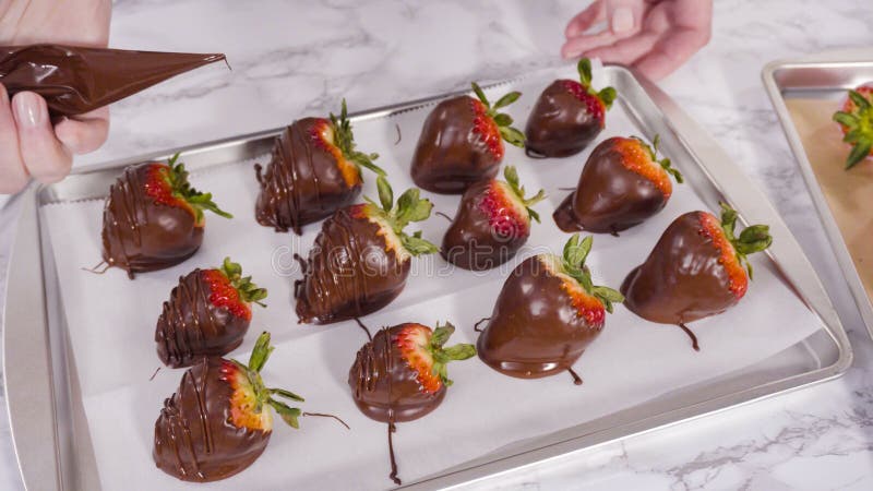 Chocolate Dipped Strawberries Stock Photo - Image of romantic, food ...