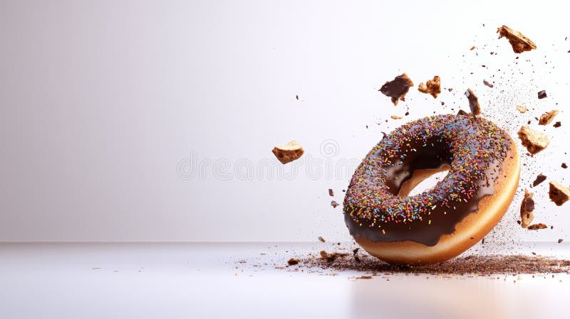 A Donut Exploding with Chocolate, Decadent Delight for Your Sweet Tooth ...